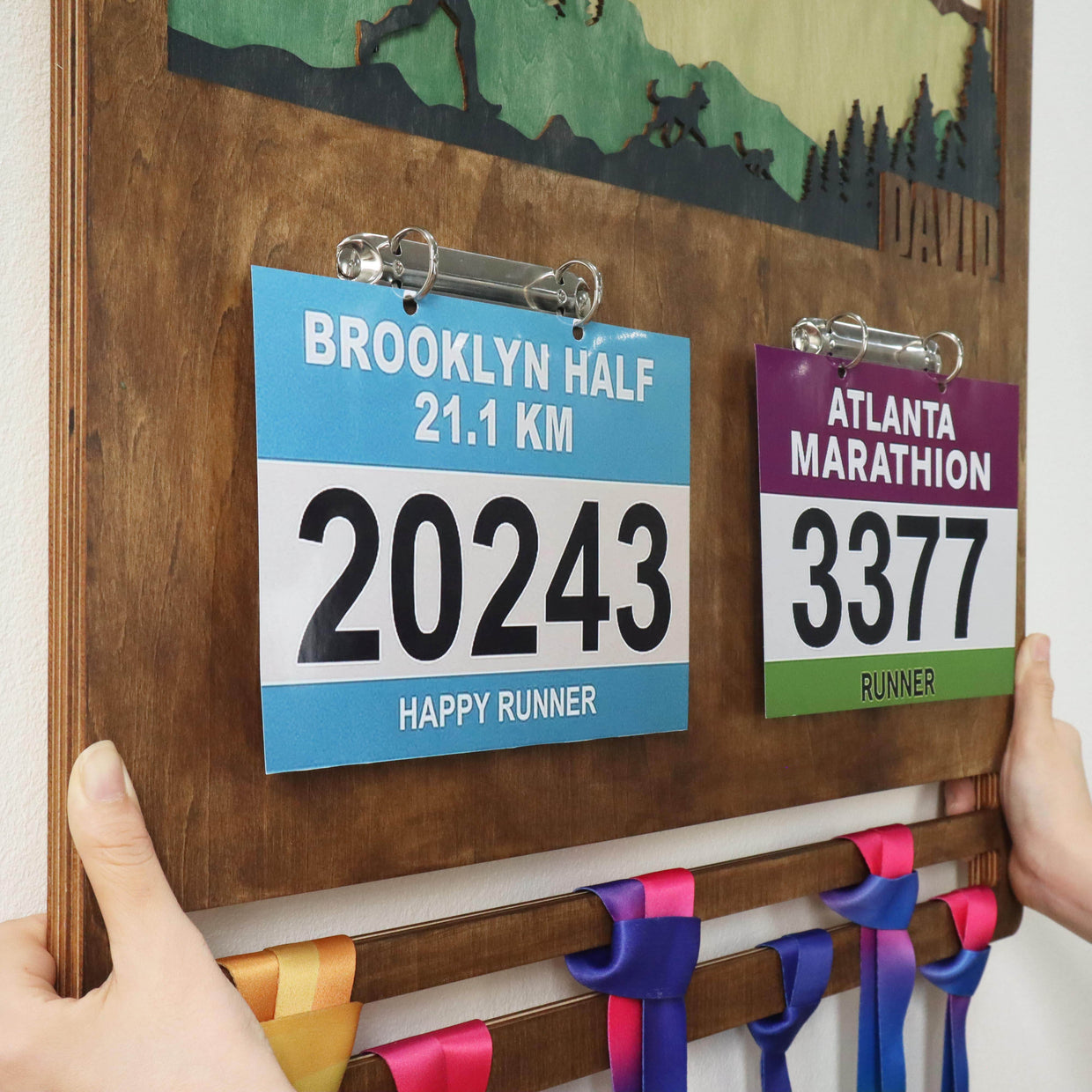 Personalized Running Medal Holder with Custom Name | Perfect Gift for ...